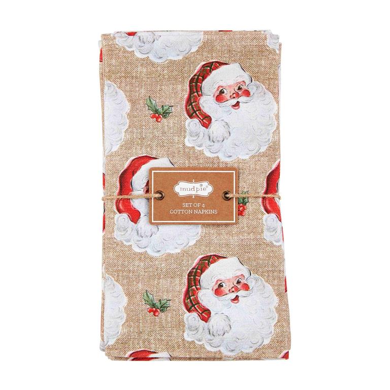 Vintage Santa Napkin Set – Ganas Pecan Company