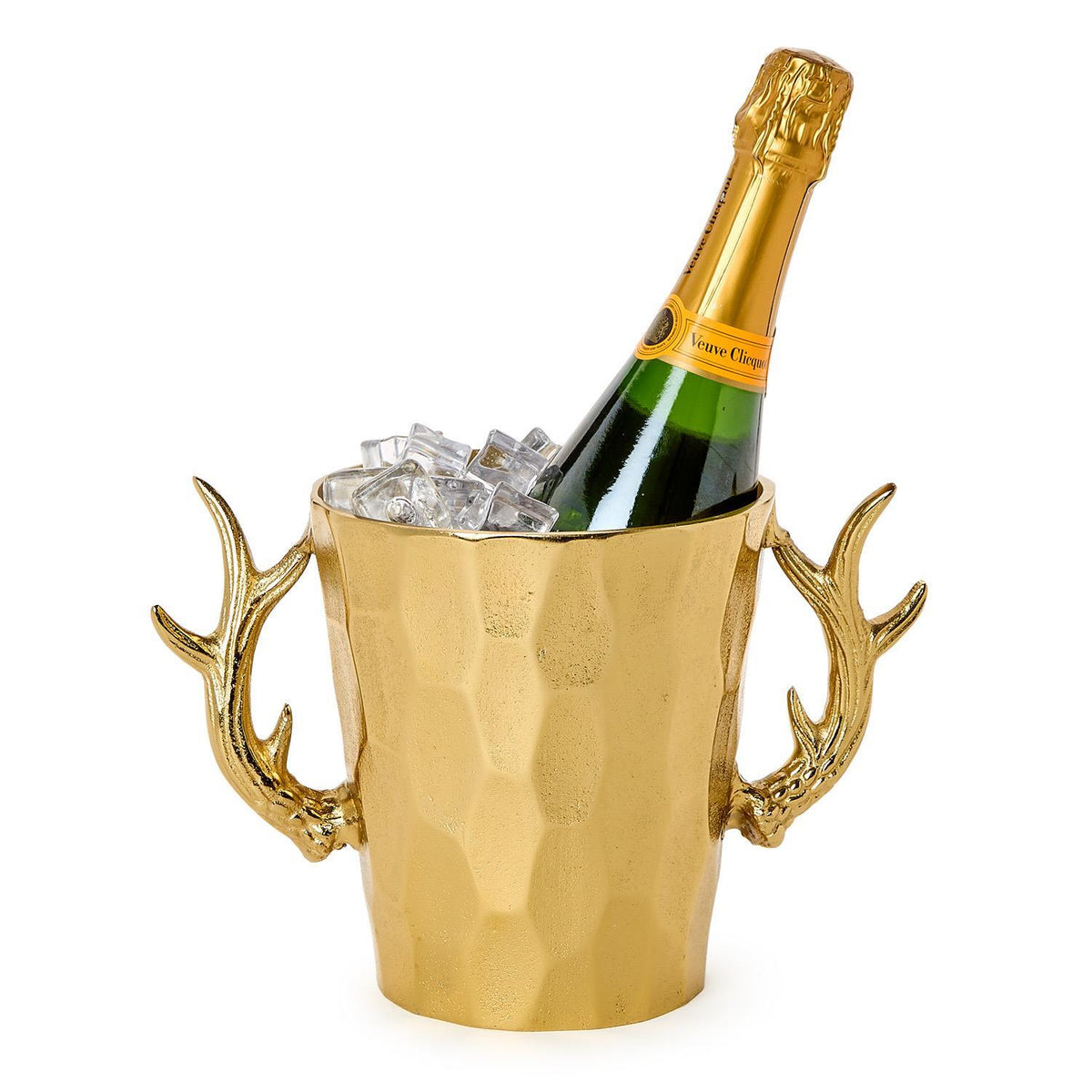 Gold Stag Antlers Faceted Ice Bucket / Bottle Chiller – Ganas Pecan Company