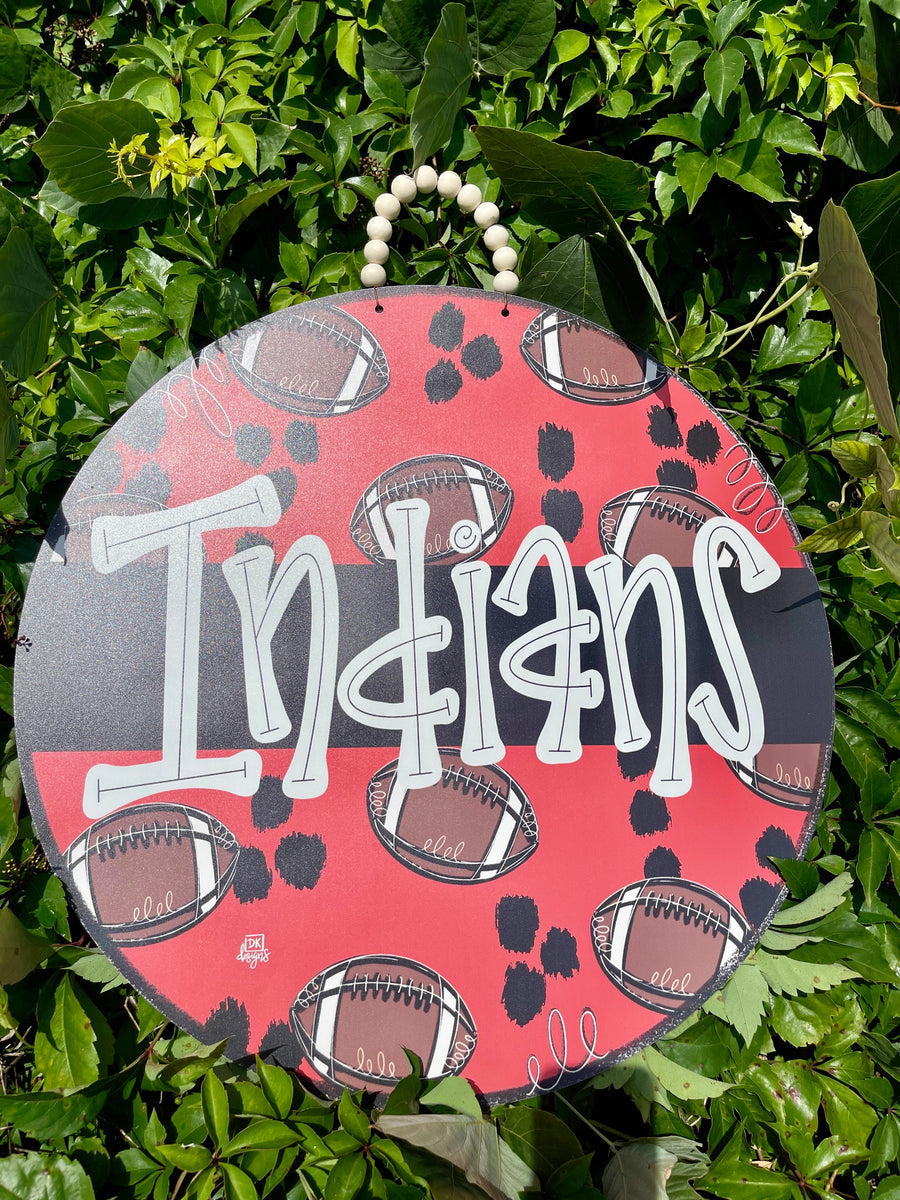 DK Football Indians Red & Black – Ganas Pecan Company