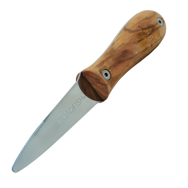Toadfish Olive Wood Oyster Knife – Ganas Pecan Company