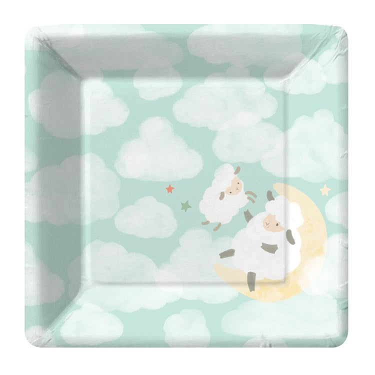 Counting Sheep Plate-Dinner-Square – Ganas Pecan Company