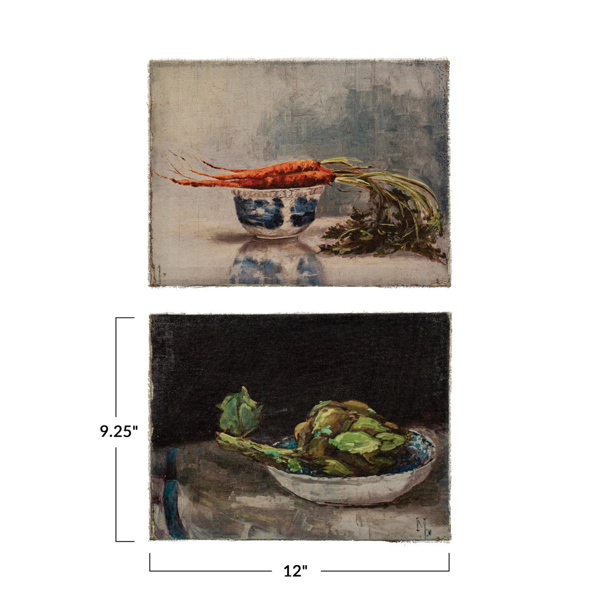 Canvas Wall Décor w/ Vegetable Still Life, Multi Color, 2 Styles ...