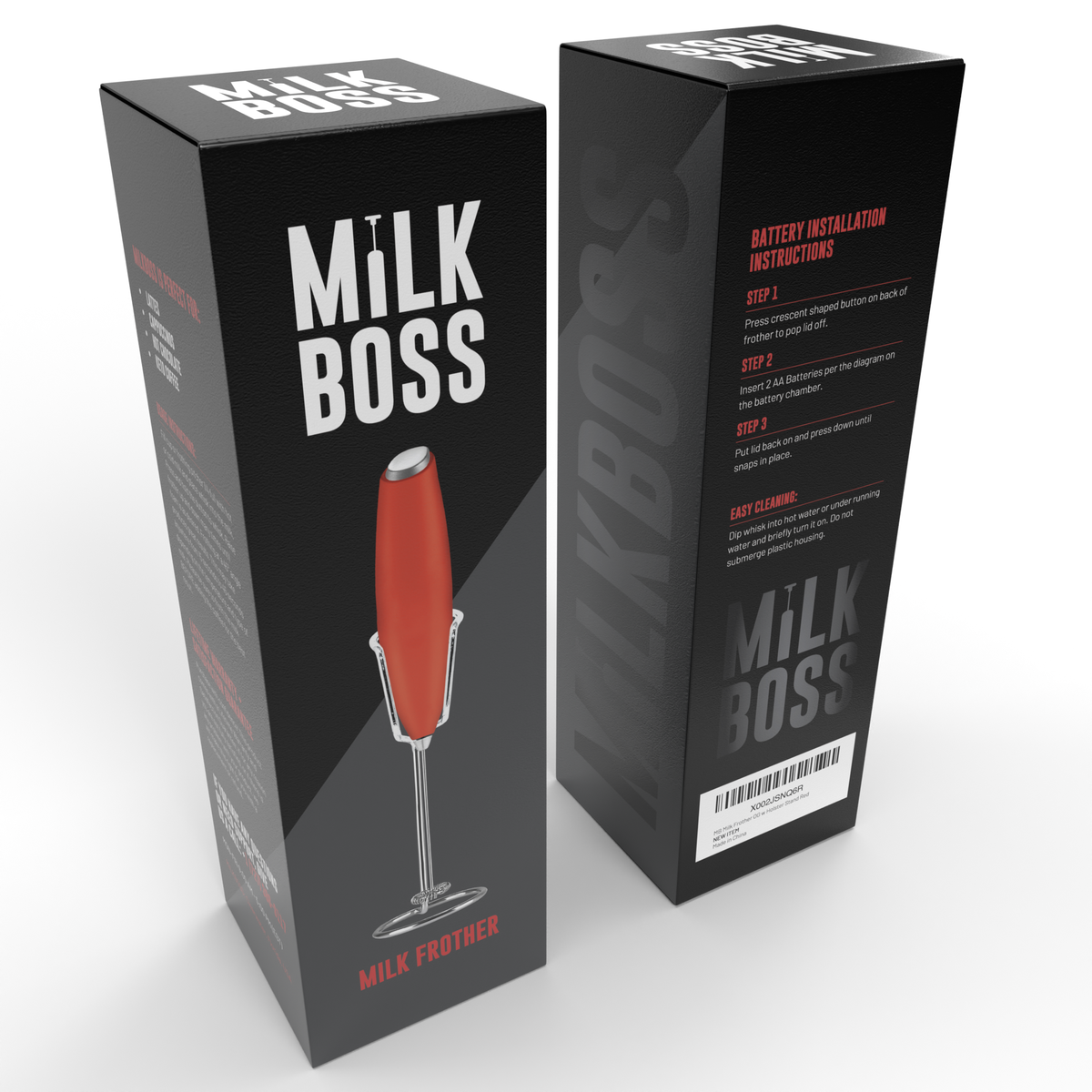 Zulay Kitchen - Handheld Milk Frother With Holster Stand-Milk Boss: Wh ...