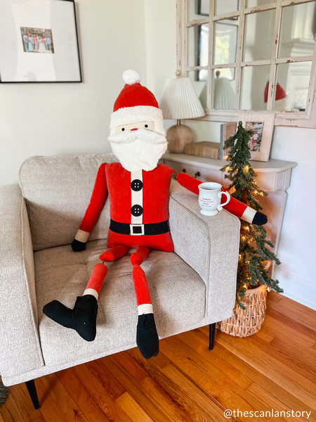 Stuffed Sitting Santa – Ganas Pecan Company